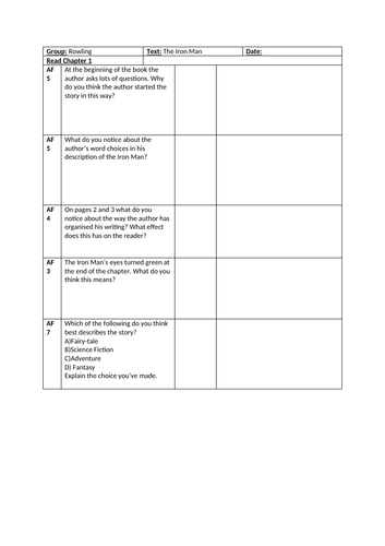 33 Worksheets for Guided Reading Questions Year 5 Roald Dahl etc ...