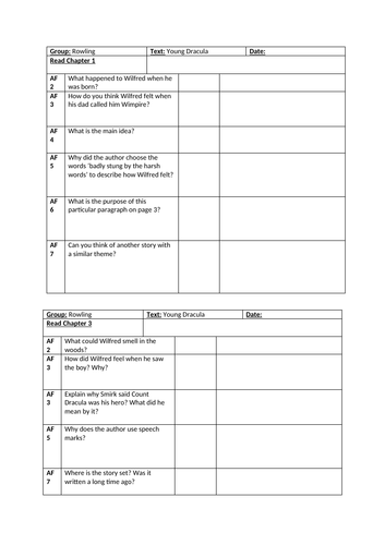 33 Worksheets for Guided Reading Questions Year 5 Roald Dahl etc ...