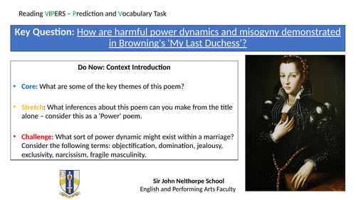 My Last Duchess - 3 Lessons (Context, Analysis & Annotation, Essay ...