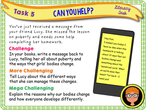 Girls' Puberty - Growing Up | Teaching Resources