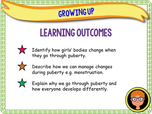 Girls' Puberty - Growing Up | Teaching Resources