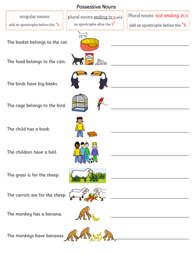 Possessive Nouns | Teaching Resources