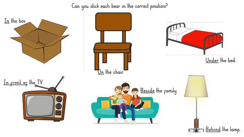 Positional Language Bear | Teaching Resources