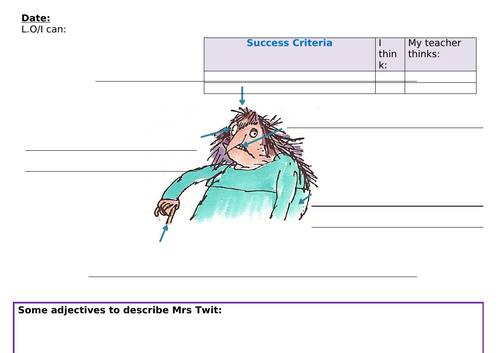 The Twits Labelling and Describing Mr and Mrs Twit Activities and ...