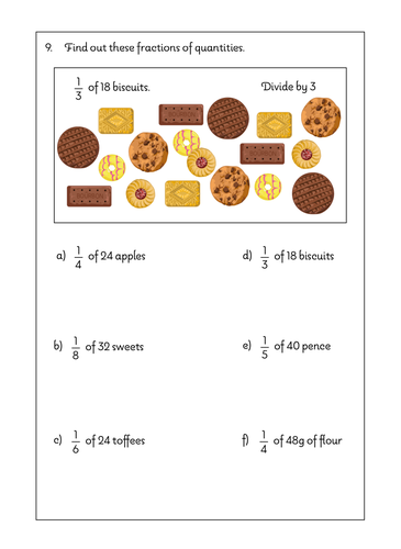 Fraction Practice Questions With Answers (9-12 years) | Teaching Resources