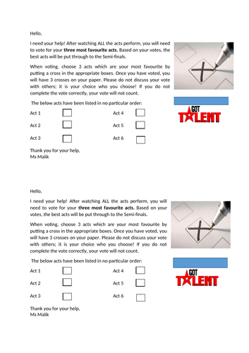 Talent Show resources! | Teaching Resources