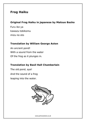 Haiku Poetry Lesson for KS2 | Teaching Resources