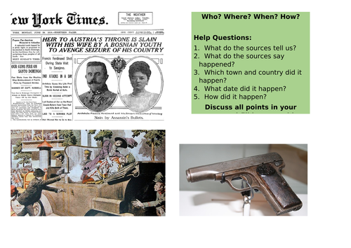 Assassination of Archduke Franz Ferdinand - KS3 (Key Stage 3 ...