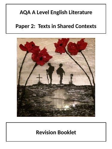 AQA A Level English Lit Paper 2A Complete revision booklet | Teaching ...