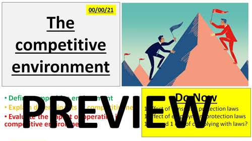 2.5.3 The competitive environment - Theme 2 Edexcel A Level Business ...