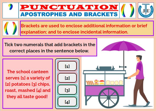 APOSTROPHES AND BRACKETS - PUNCTUATION: 46 BOOM CARDS | Teaching Resources