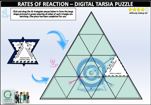 Chemical analysis and rates of reaction Digital Puzzles | Teaching ...
