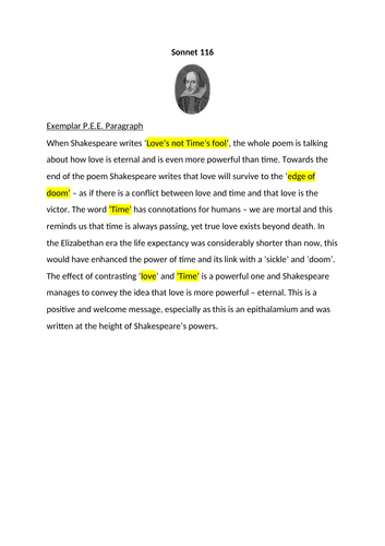 Shakespeare: Sonnet 116 | Teaching Resources