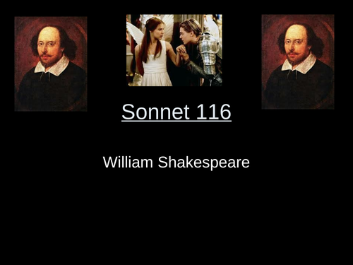 Shakespeare: Sonnet 116 | Teaching Resources