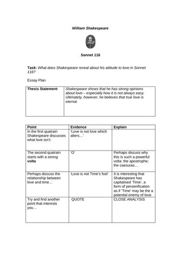 Shakespeare: Sonnet 116 | Teaching Resources