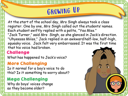 Boys' Puberty - Growing Up | Teaching Resources