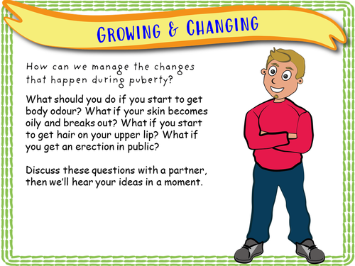 Boys' Puberty - Growing Up | Teaching Resources