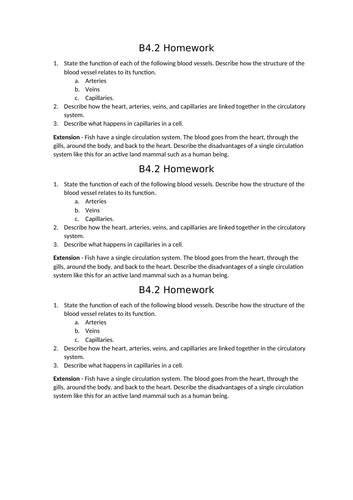 AQA GCSE Biology (9-1) B4.2 The blood vessels - FULL LESSON | Teaching ...