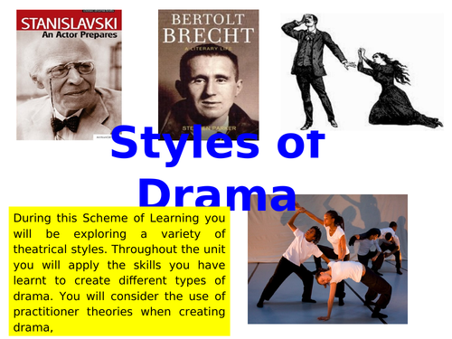 Styles of Drama KS3/KS4 Drama scheme of work | Teaching Resources