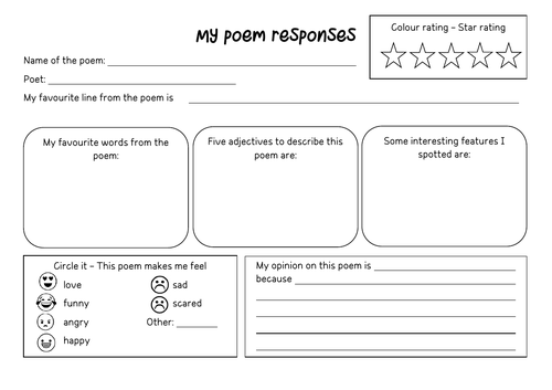 Poem Responses | Teaching Resources