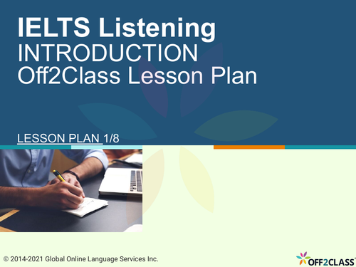 IELTS - Introduction to Listening - ESL Lesson Plan | Teaching Resources