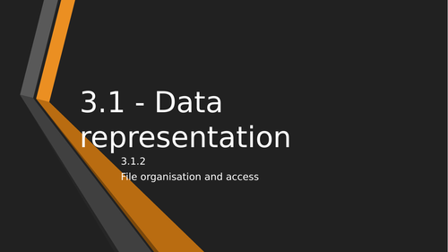 Cambridge International A-Level Unit 3.1 Representing Data Resource ...