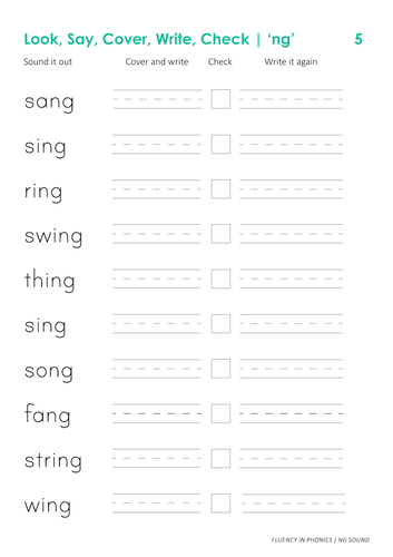 Phonics - NG Sound Resources | Teaching Resources