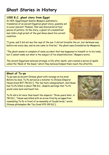 Ghost Stories full scheme of work | Teaching Resources