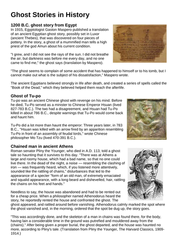 Ghost Stories full scheme of work | Teaching Resources