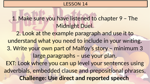 Harry Potter - 6 Week Writing Project - Writing, SPaG and Reading KS2 ...