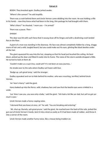Harry Potter - 6 Week Writing Project - Writing, SPaG and Reading KS2 ...