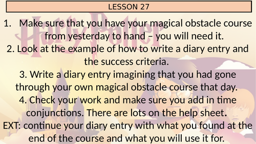 Harry Potter - 6 Week Writing Project - Writing, SPaG and Reading KS2 ...