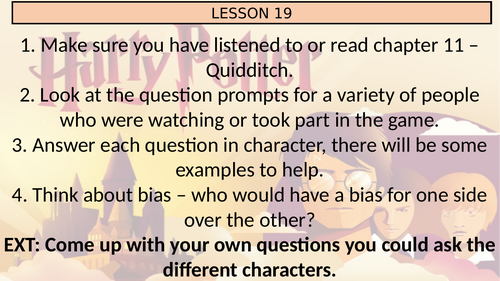 Harry Potter - 6 Week Writing Project - Writing, SPaG and Reading KS2 ...