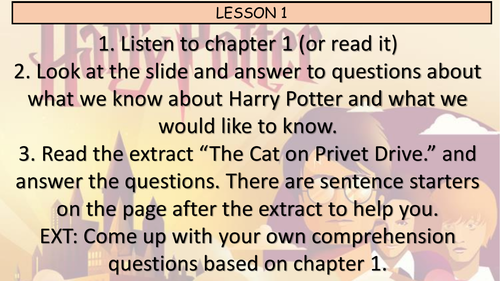 Harry Potter - 6 Week Writing Project - Writing, SPaG and Reading KS2 ...