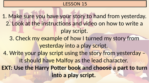 Harry Potter - 6 Week Writing Project - Writing, SPaG and Reading KS2 ...