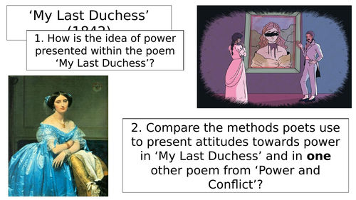 'My Last Duchess' Robert Browning | Teaching Resources