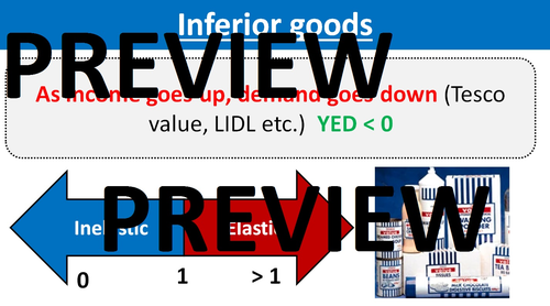 Income elasticity of demand YED - A Level Business | Teaching Resources