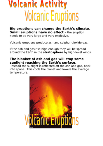 Climate Change Natural Causes | Teaching Resources