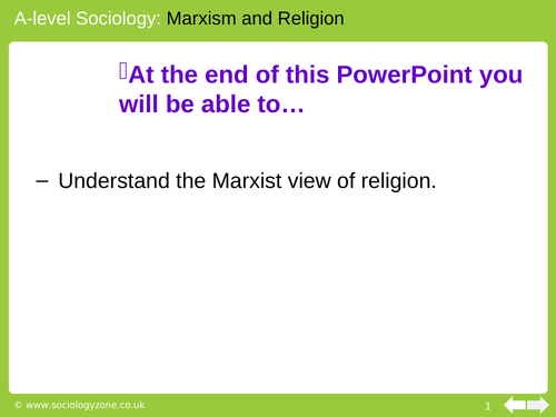 Marxism and Religion | Teaching Resources