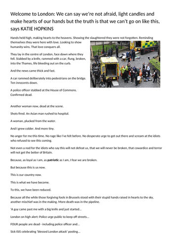 Middle East Terrorism | Teaching Resources