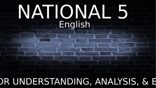 National 5 RUAE Link Questions | Teaching Resources