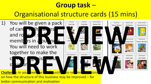Organisational structures - A Level Business | Teaching Resources