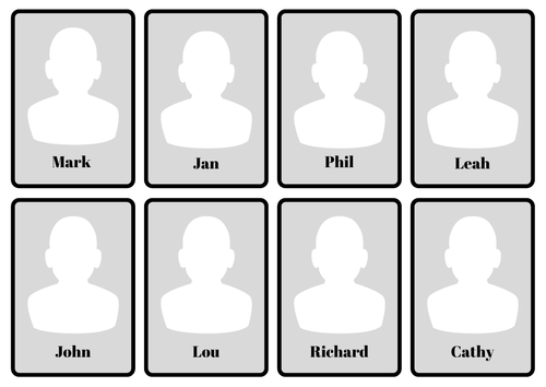 DNA by Dennis Kelly Character Analysis 11 Flash Cards. Task - English ...