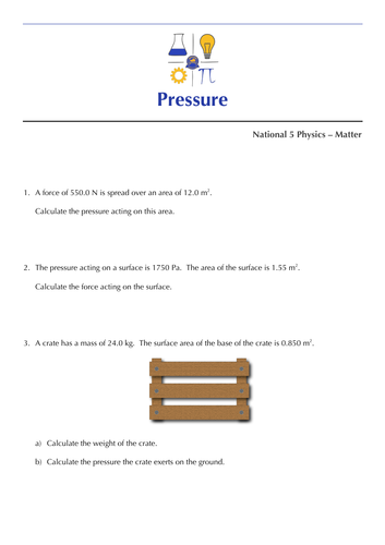 Pressure - Questions | Teaching Resources