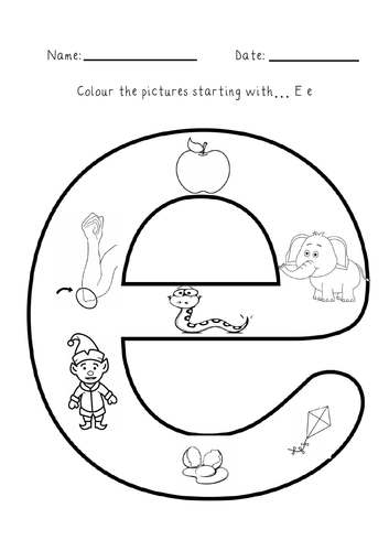 Initial Phonics - E | Teaching Resources
