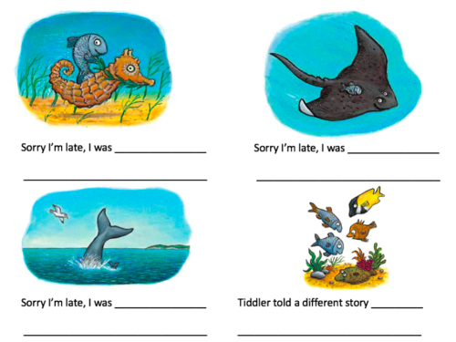 Tiddler lined pages and worksheet | Teaching Resources