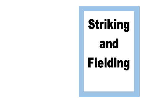 Striking and Fielding sports resource card | Teaching Resources