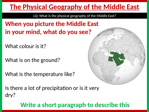 2. What is the physical geography of the Middle East? | Teaching Resources