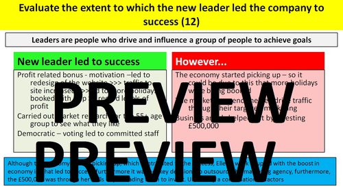 Leadership styles - A Level Business | Teaching Resources