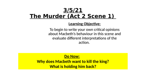Low Ability/Sen AQA Macbeth Lessons | Teaching Resources